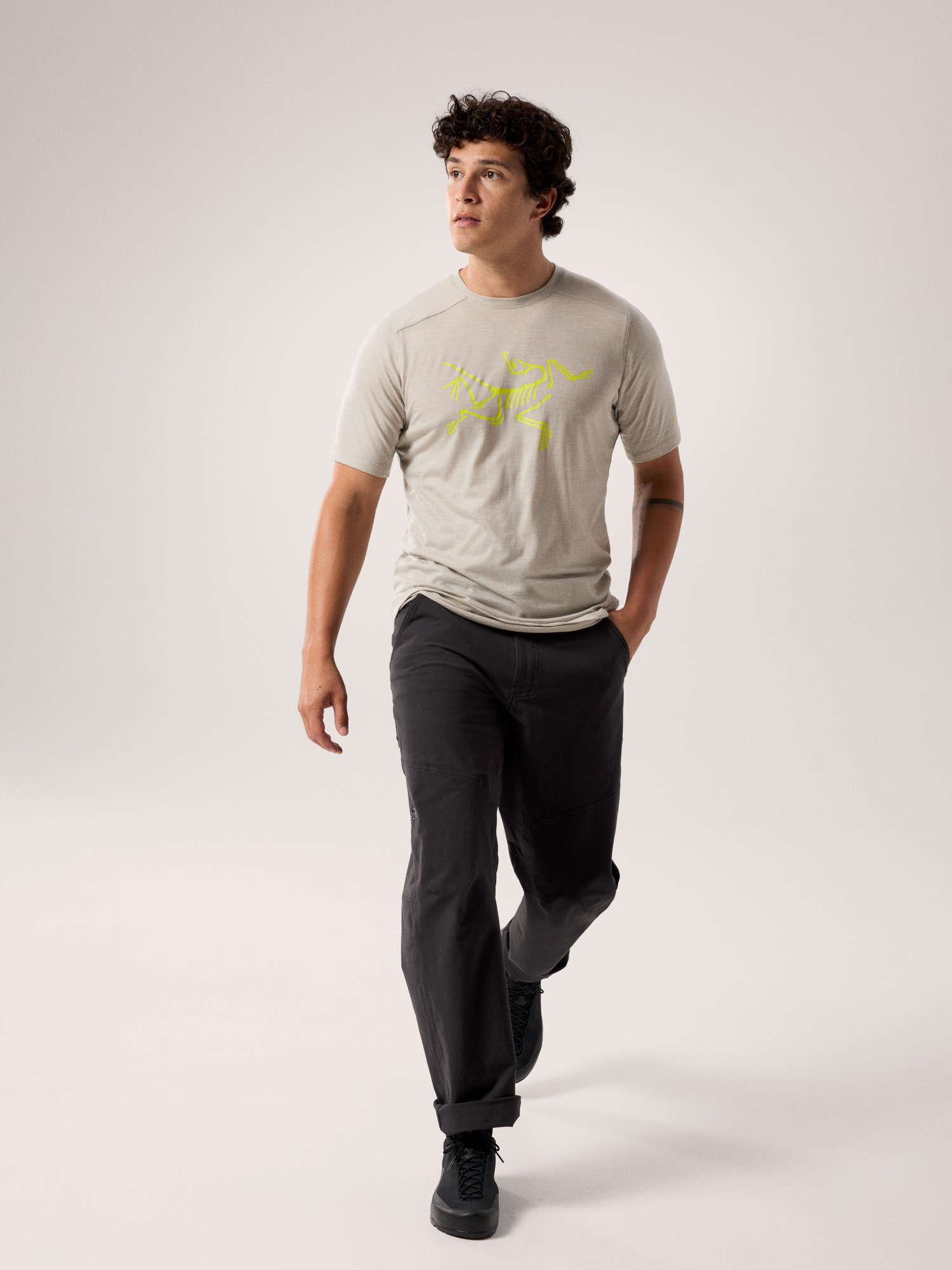 Ionia Merino Wool Logo Shirt SS Men's | Arc'teryx