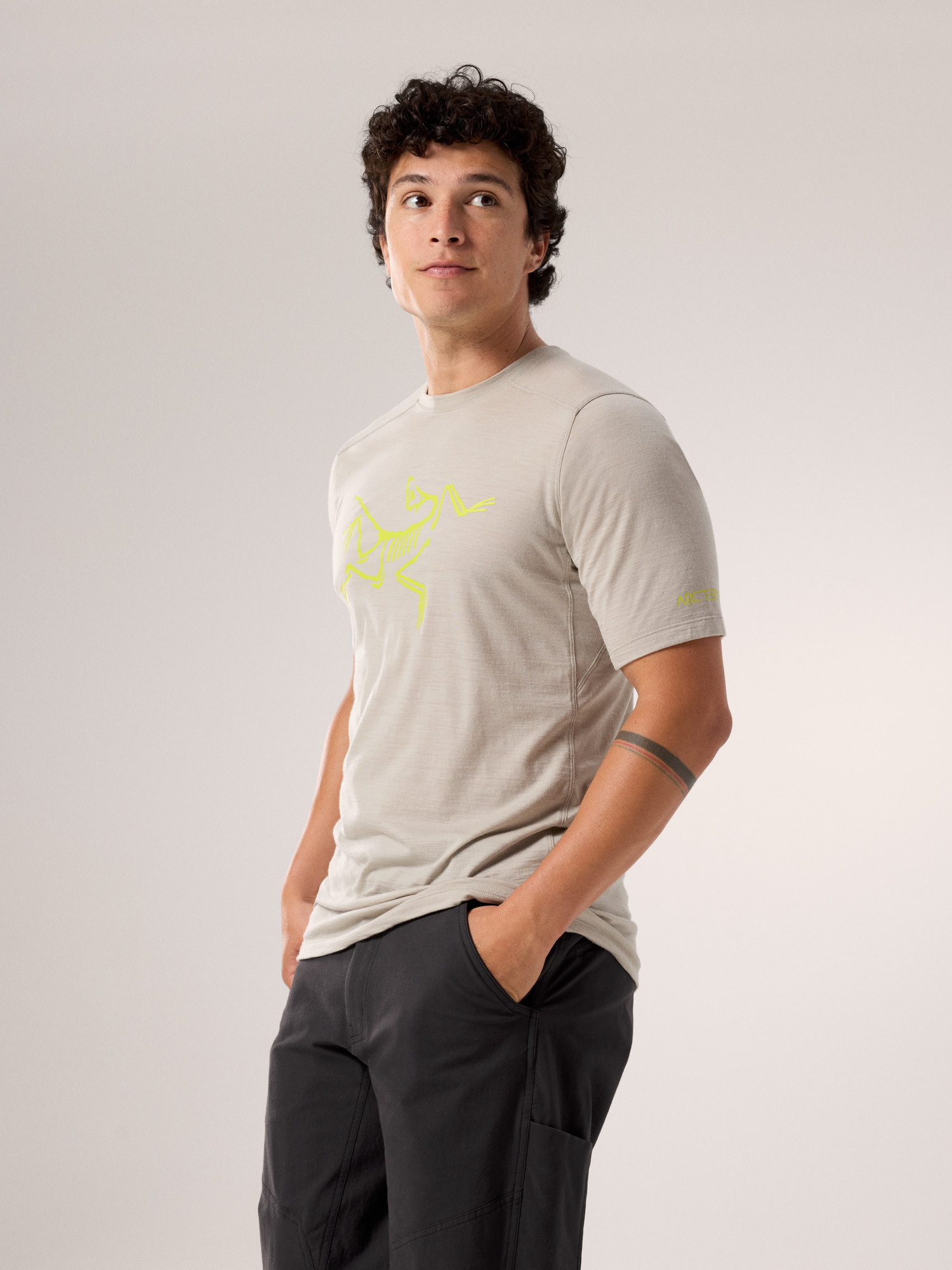 Ionia Merino Wool Logo Shirt SS Men's | Arc'teryx