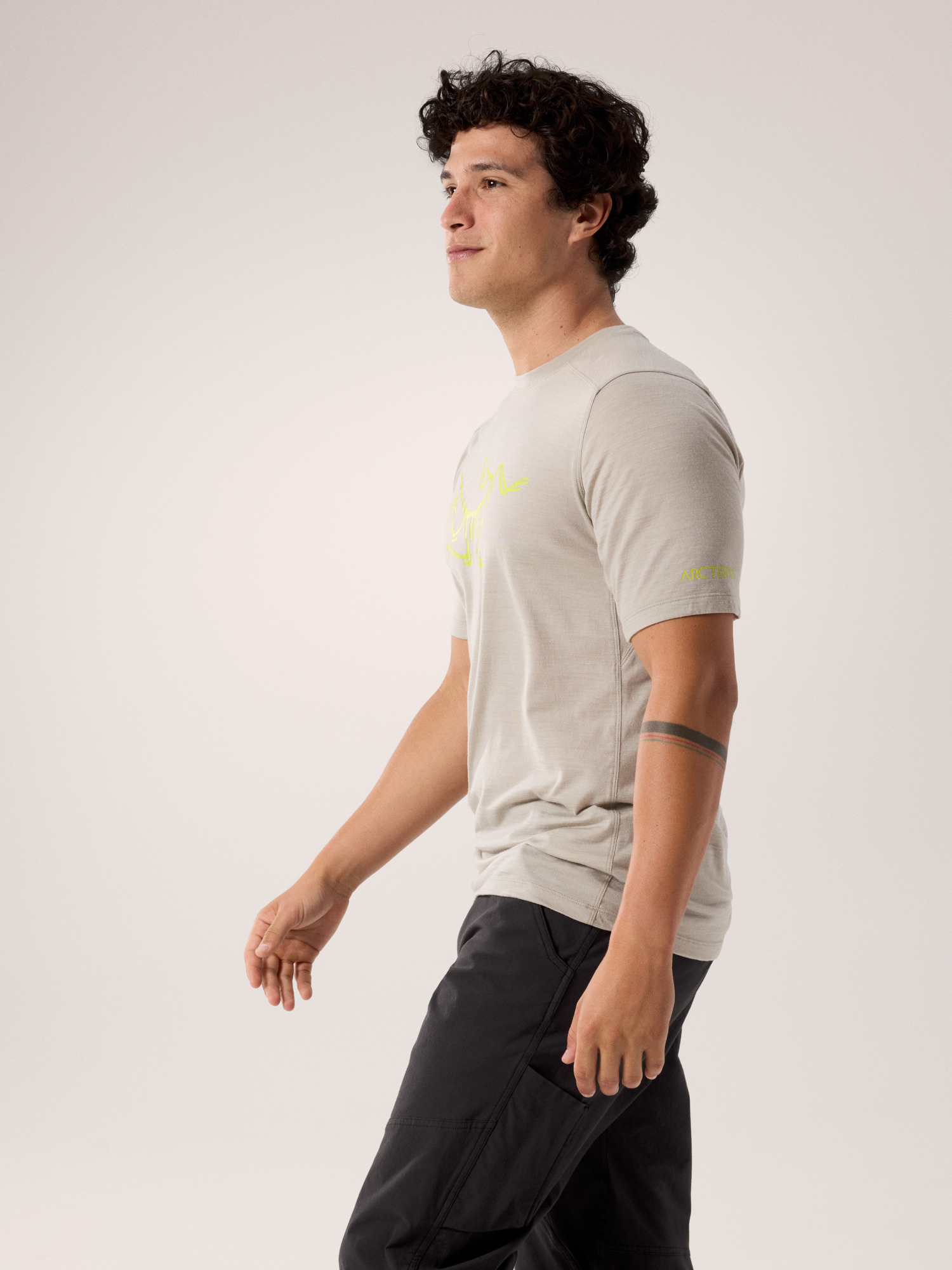 Ionia Merino Wool Logo Shirt SS Men's | Arc'teryx