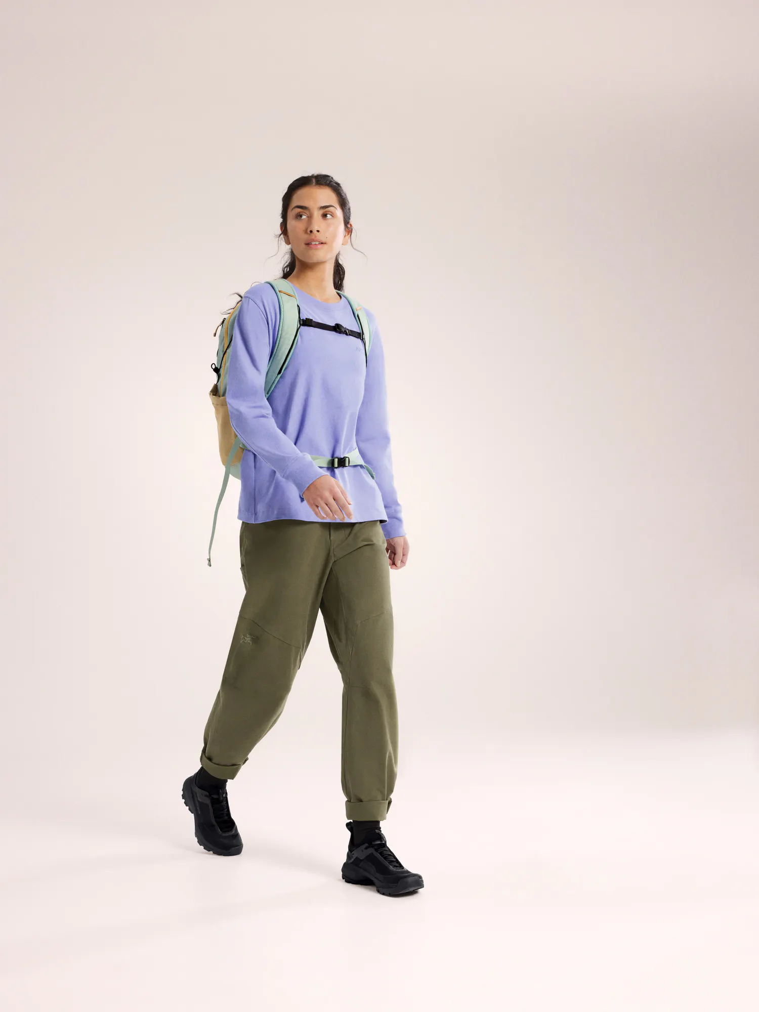 Kragg Cotton Bird Crew Neck Shirt LS Women's | Arc'teryx