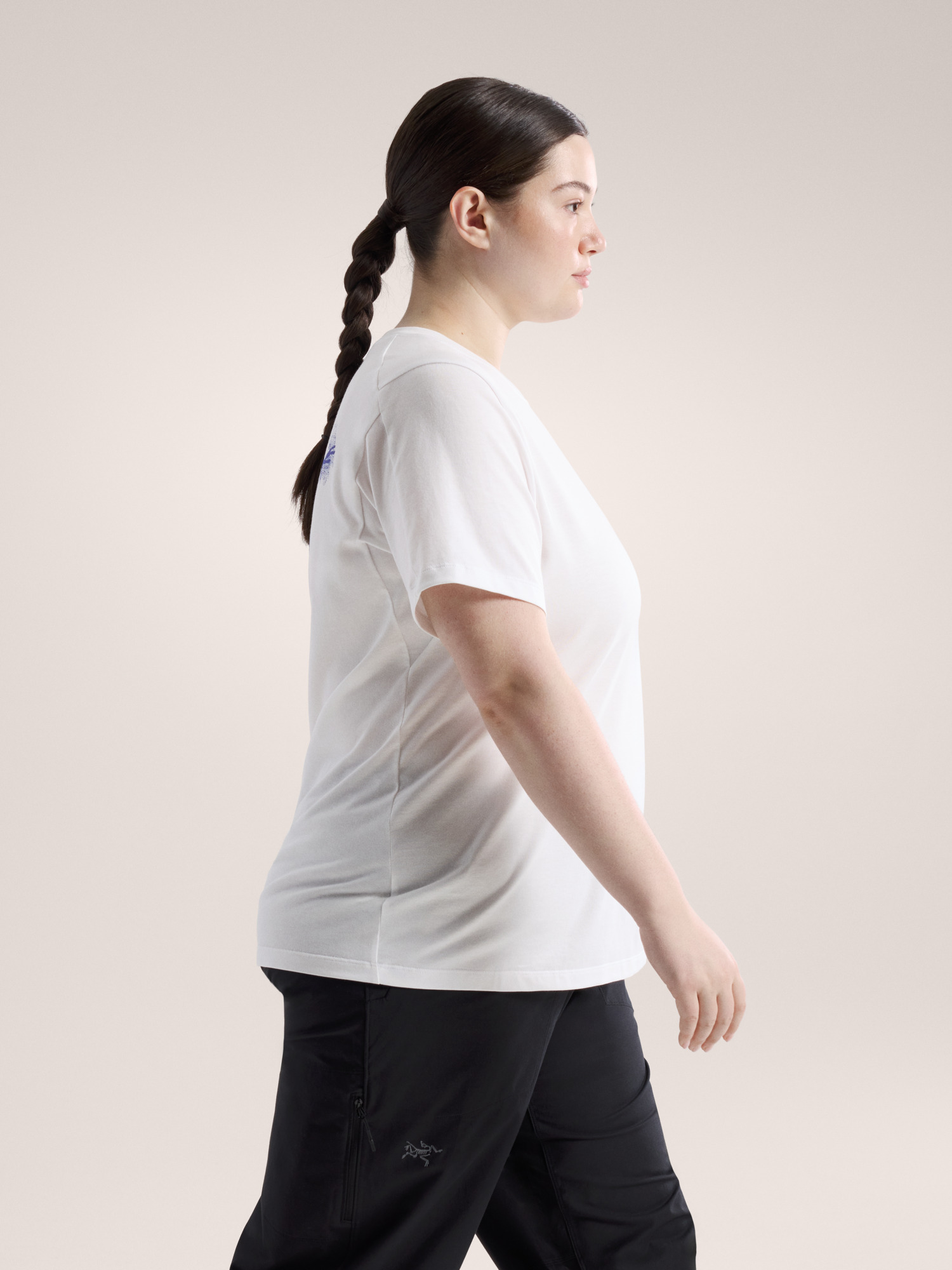 Kragg SL Cotton Blurred Bird Crew Shirt SS Women's | Arc'teryx